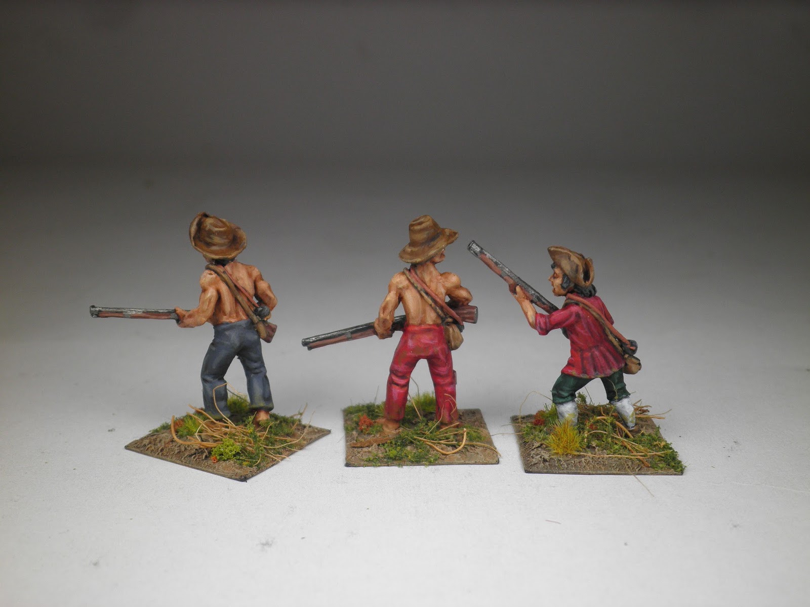 JOHN BOND's WARGAMING STUFF: ARMED COLONIAL SETTLERS 28mm