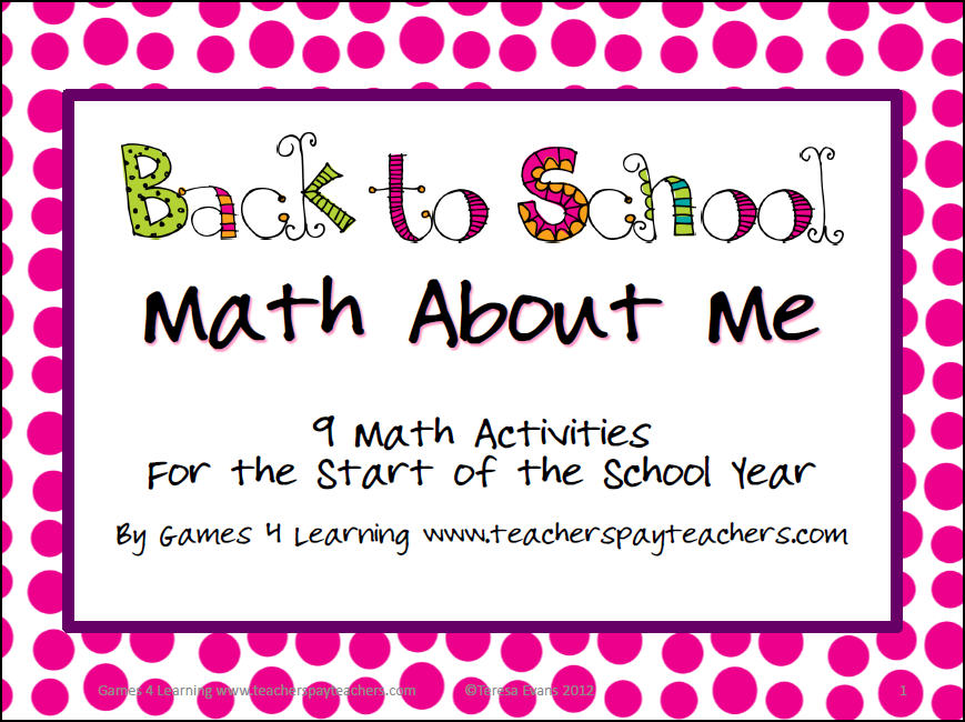 Fun Games 4 Learning: What's Your Favorite Back to School Activity?