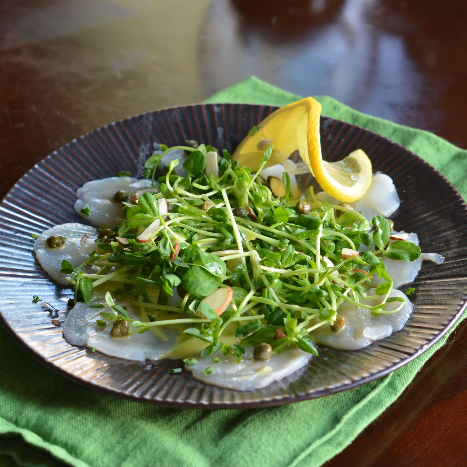 Gourmet Cooking For Two: Scallop Carpaccio Salad
