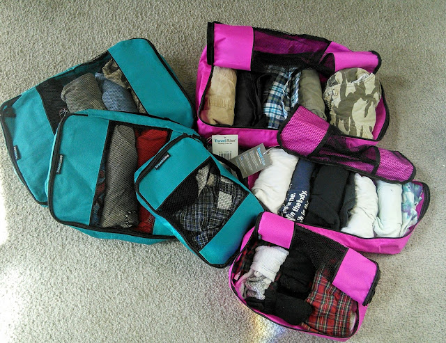 I received two sets of packing cubes from Eat Smart to facilitate this post