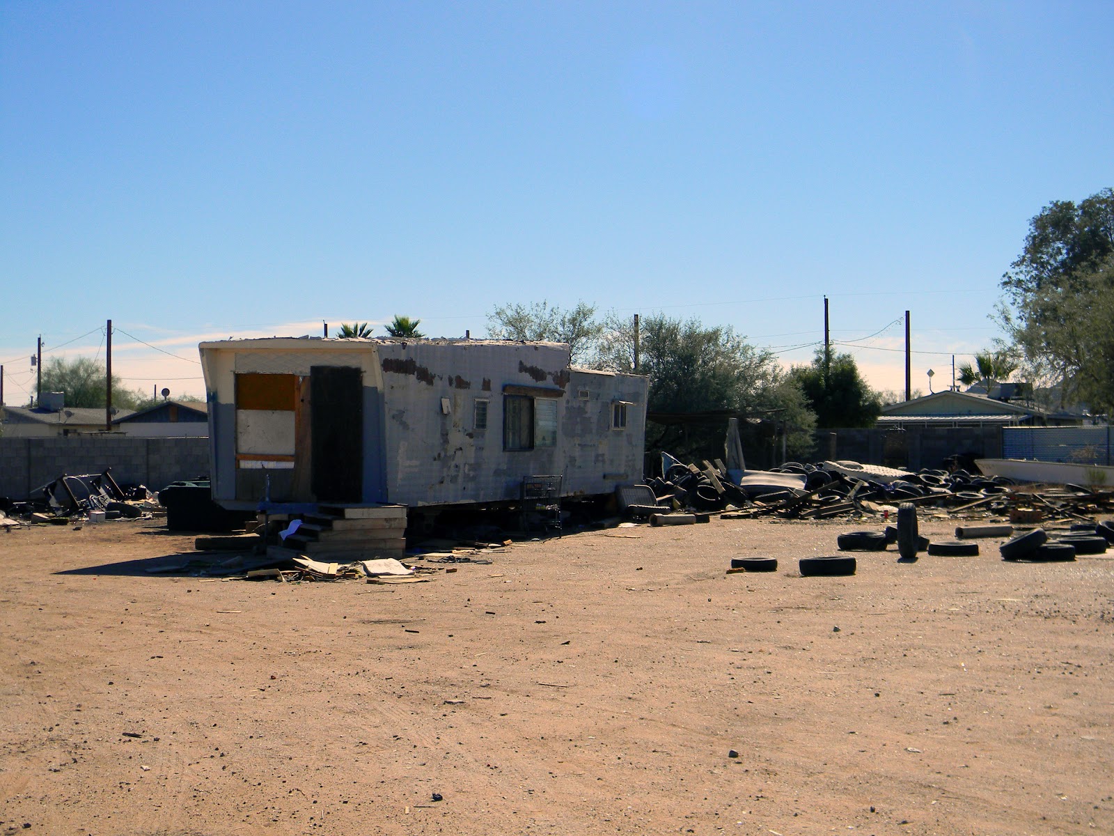 Trailer Graveyard: Abandoned Trailers
