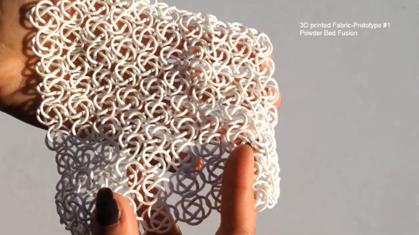 CAD/CAM An Exploration: Examples of 3D Printed Textile
