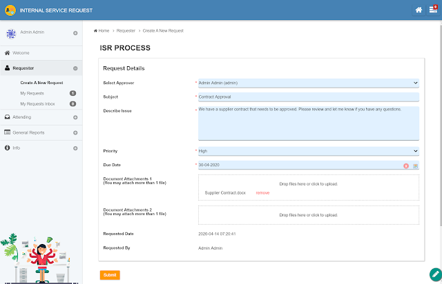 Manage Your Company Remotely With The Internal Service Request App