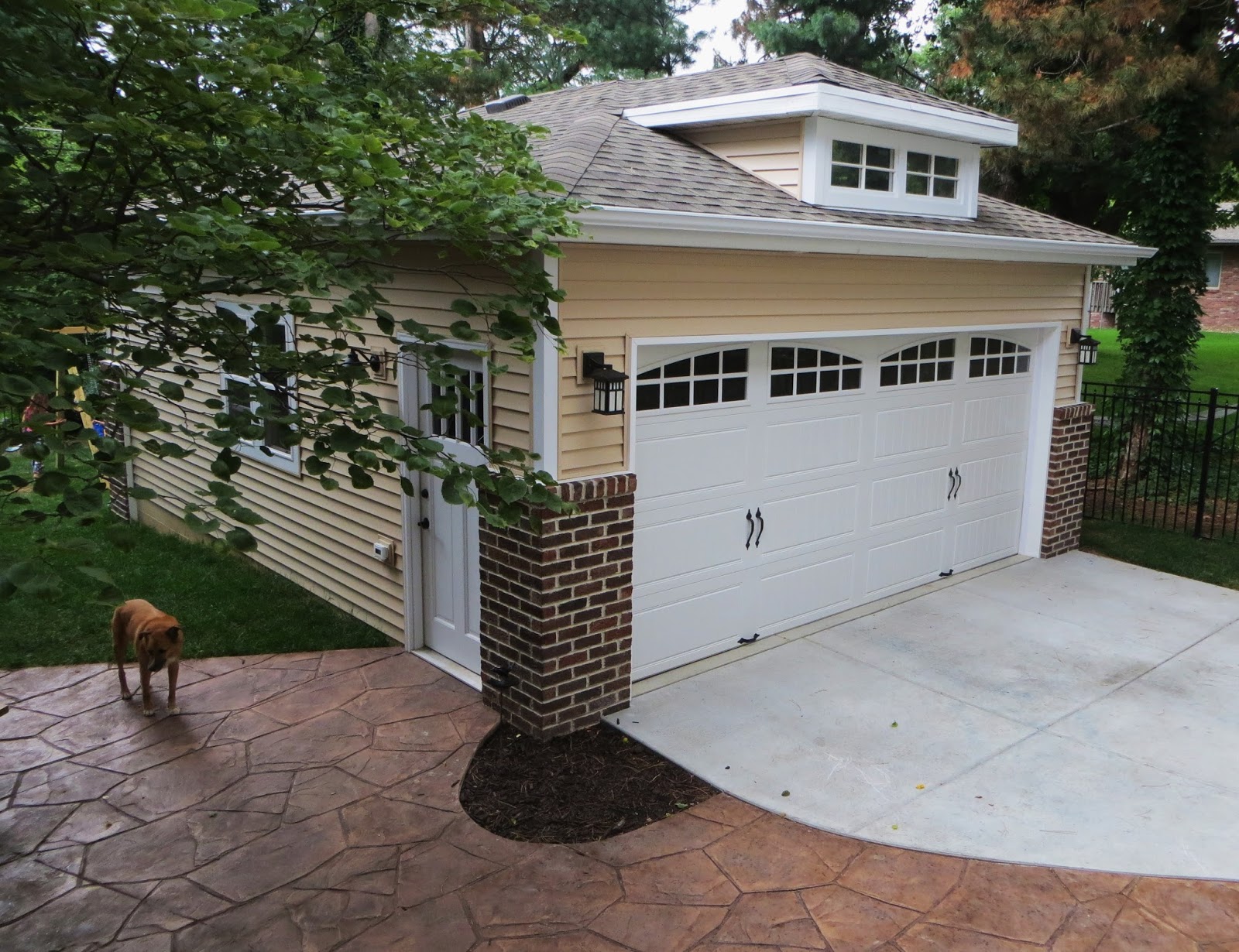 forty-two windows: garage & backyard project: the patio