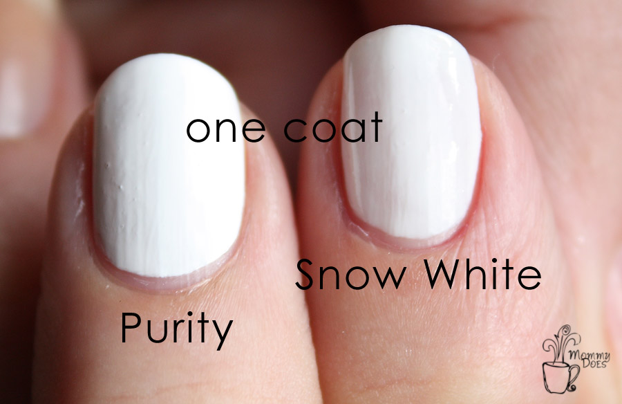 Mommy Does Her Nails: Picking your white: Zoya Purity vs. Zoya Snow White