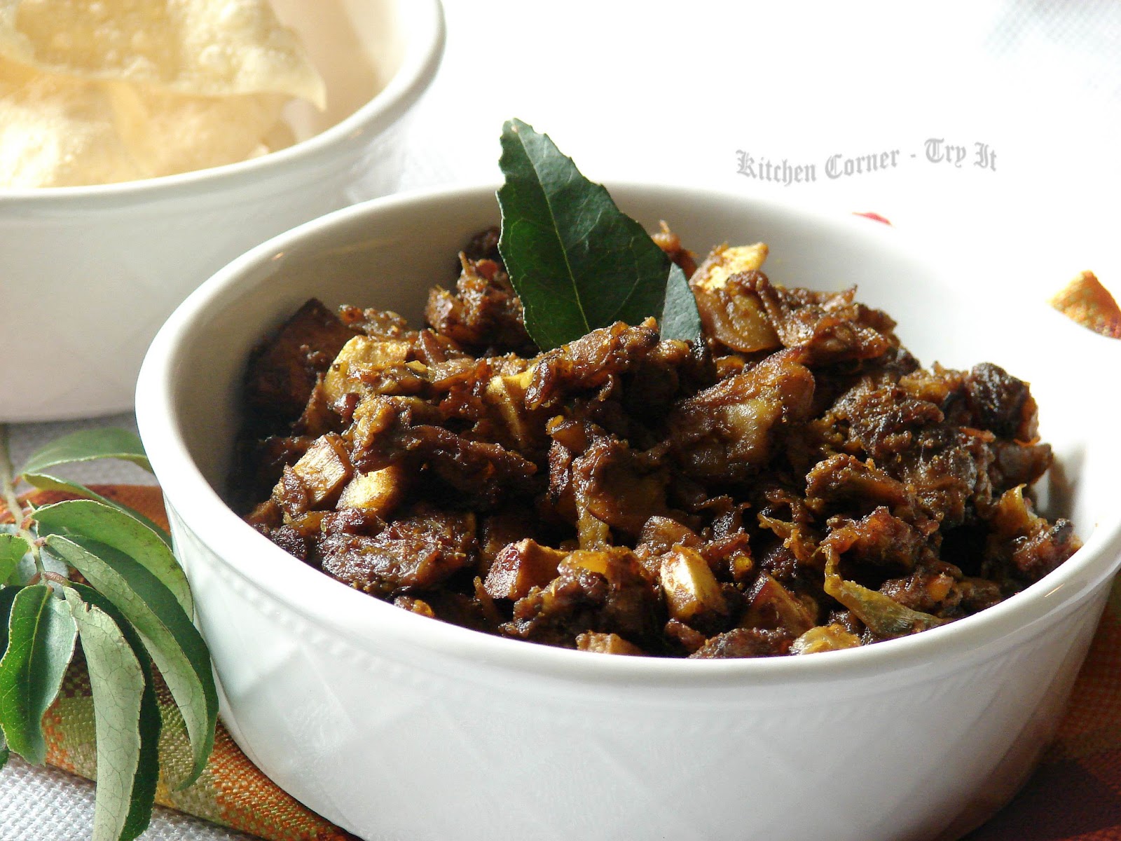 Kakka Erachi Ularthiyathu/Stir-fry