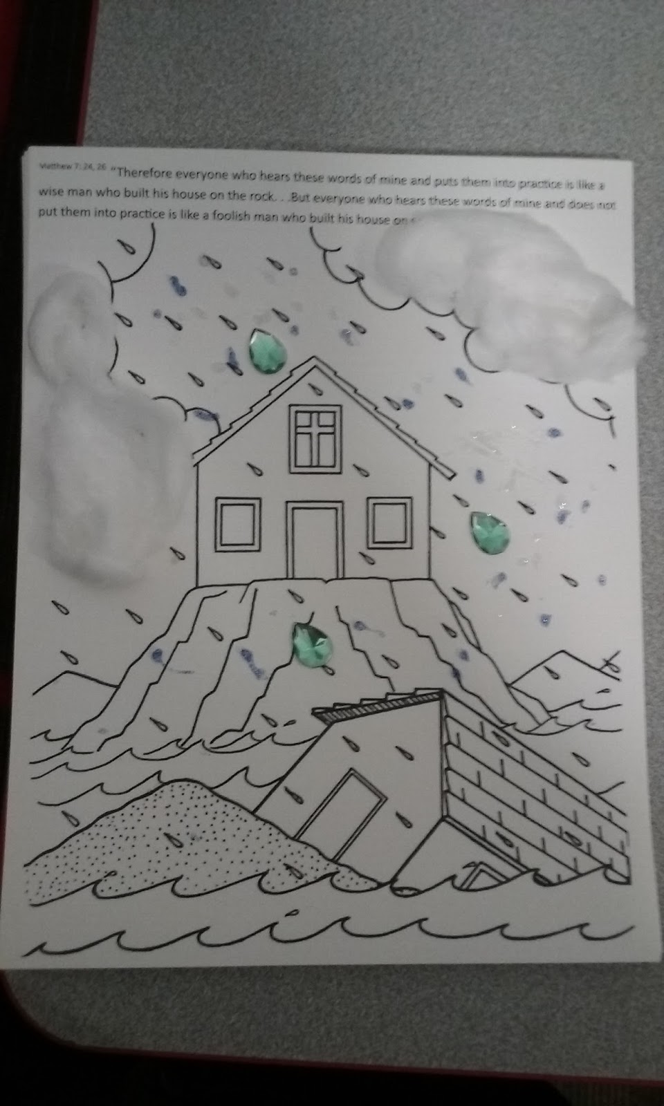 The Confident Journal: Sunday School Craft - House Built on the Rock vs ...