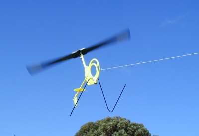 Gyrokite: The GYROKITE wind powered helicopter kite heli kite