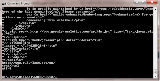TESTHEAD: Exercise 12: Libraries: Learn Ruby The Hard Way: Practicum