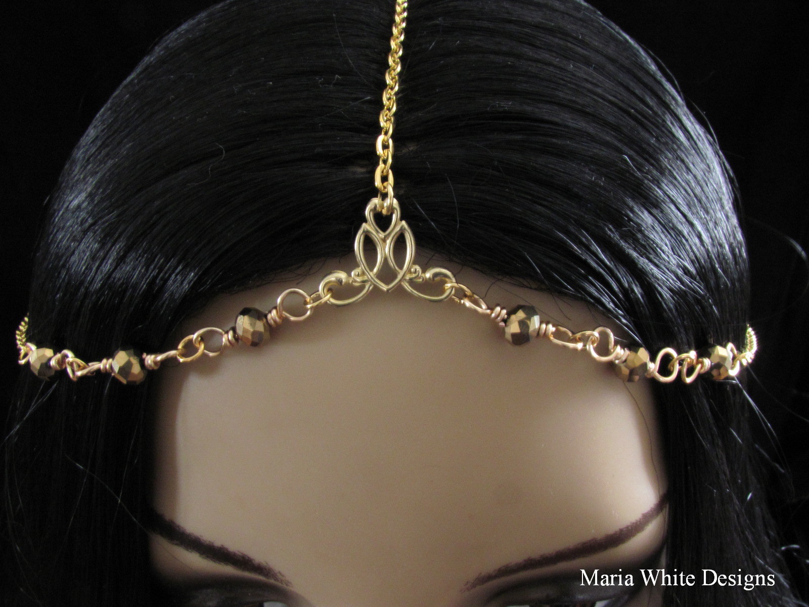 Maria White Designs: New Head Chain Jewelry