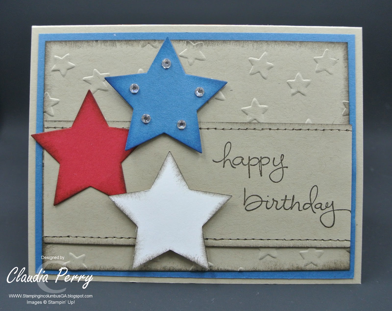 Stamping with Claudia (formerly in GA): Texas Birthday Card