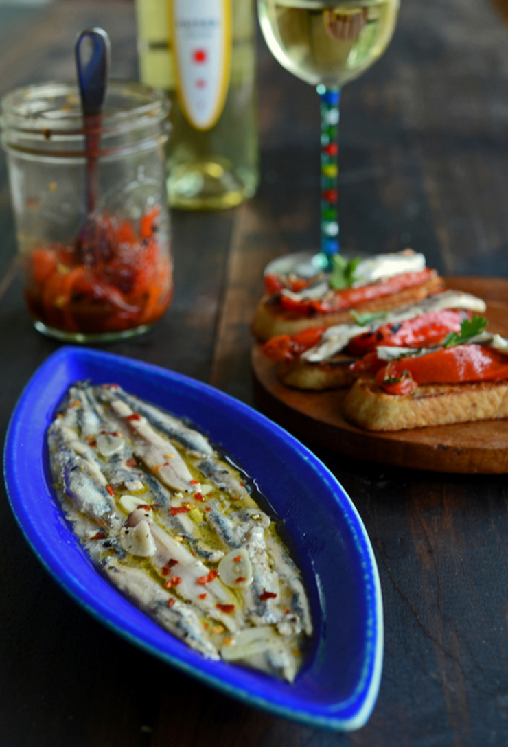 House-Cured Anchovies (aka Boquerones) - WILD GREENS & SARDINES