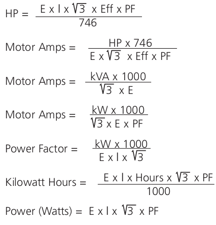 .: Electrical Formulas