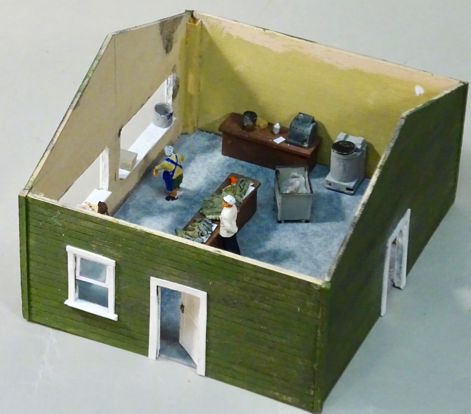 Model Railroad Minutiae: Fish Market model start