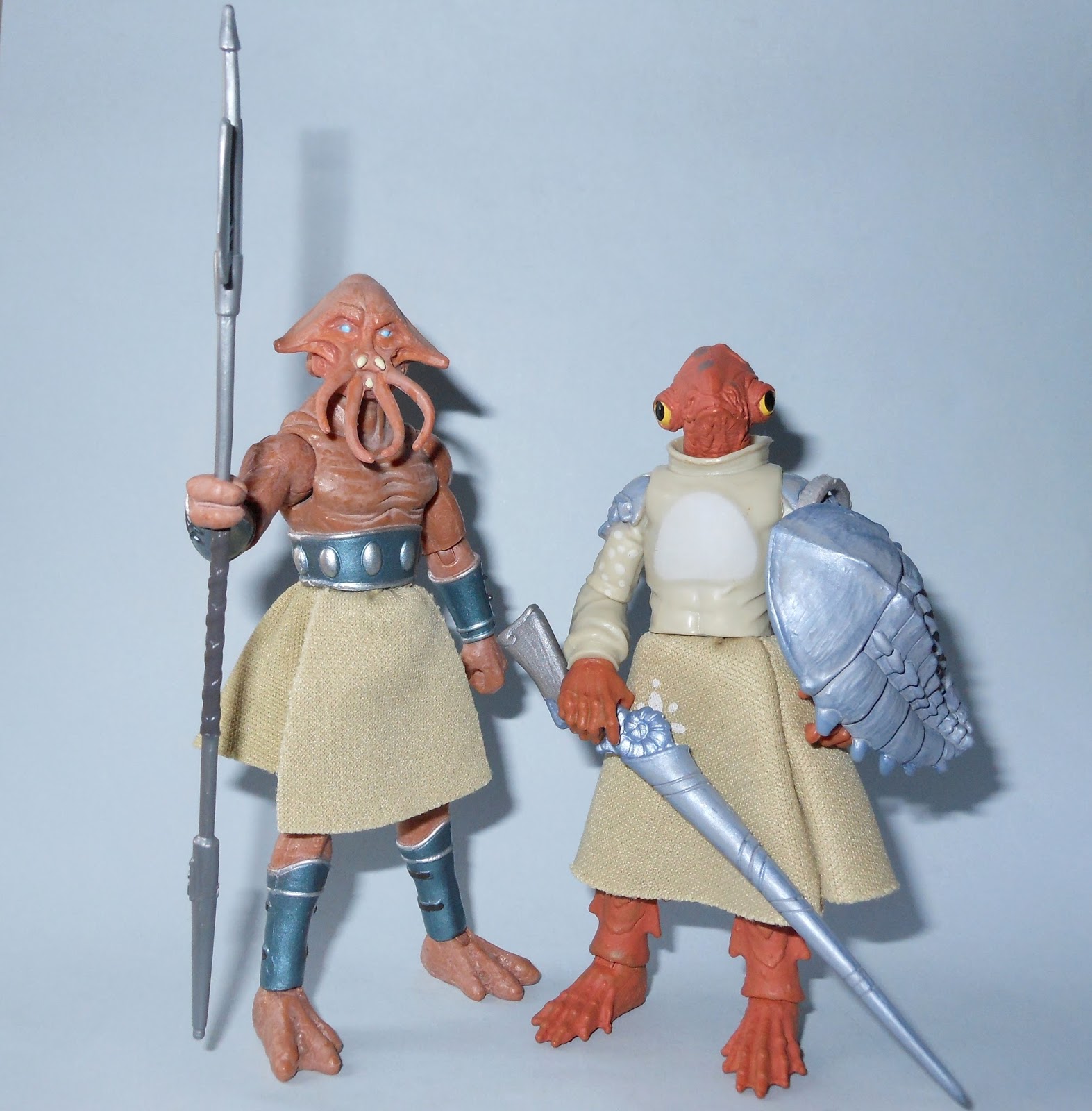 Figuras de Acción A Go-Gó: MON CALAMARI WARRIOR & QUARREN SOLDIER (STAR ...