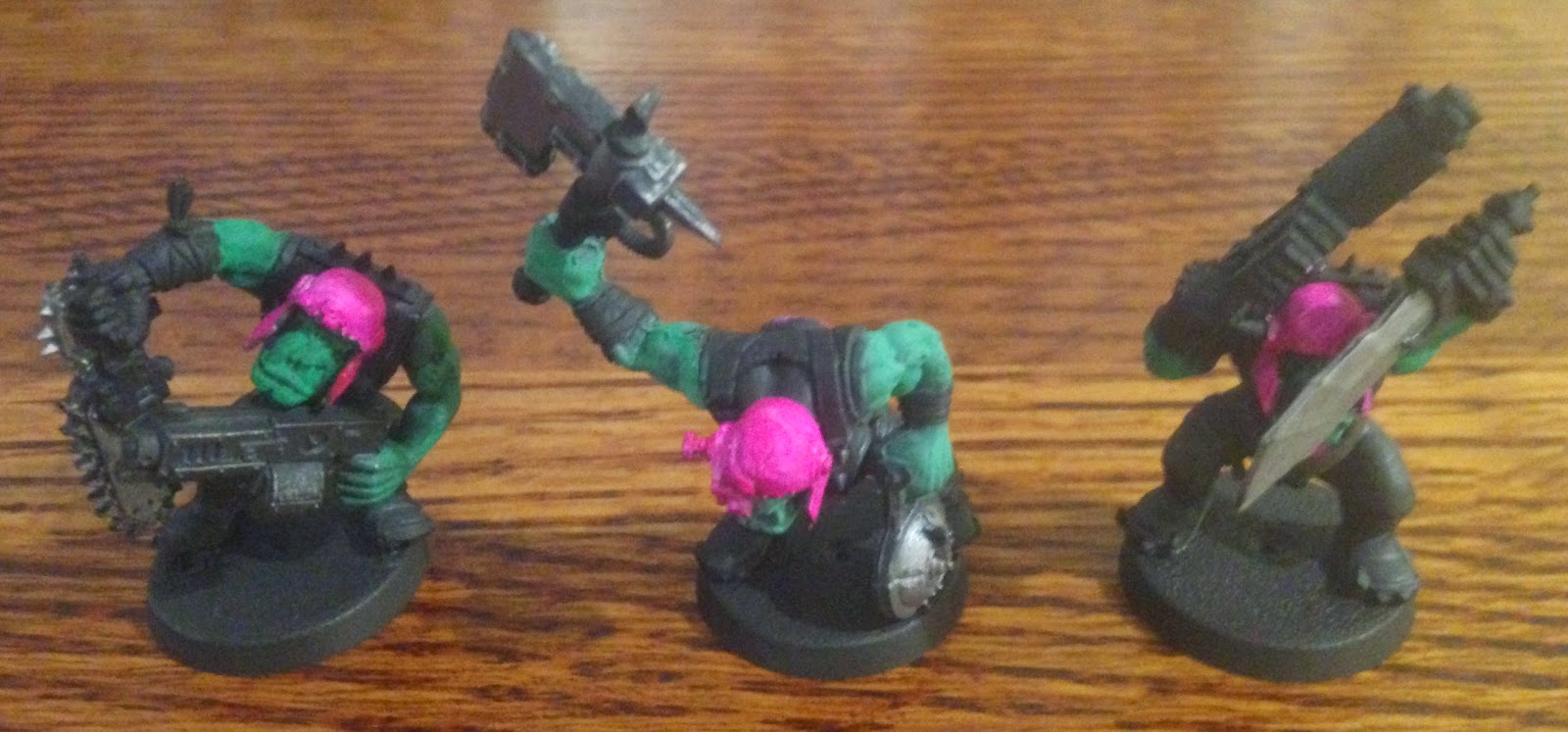 Battle Gaming One: Warhammer 40K: The Orkys (Bright Pink = Good Fortune ...