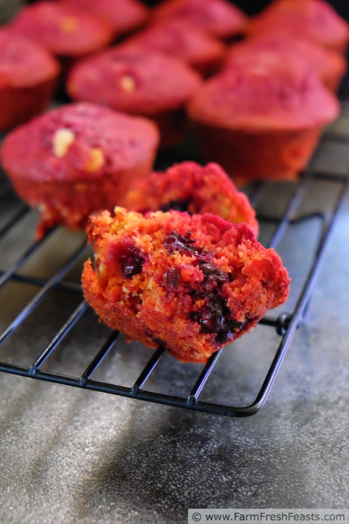 Farm Fresh Feasts: Red, White & Blue Muffins {Muffin Monday}