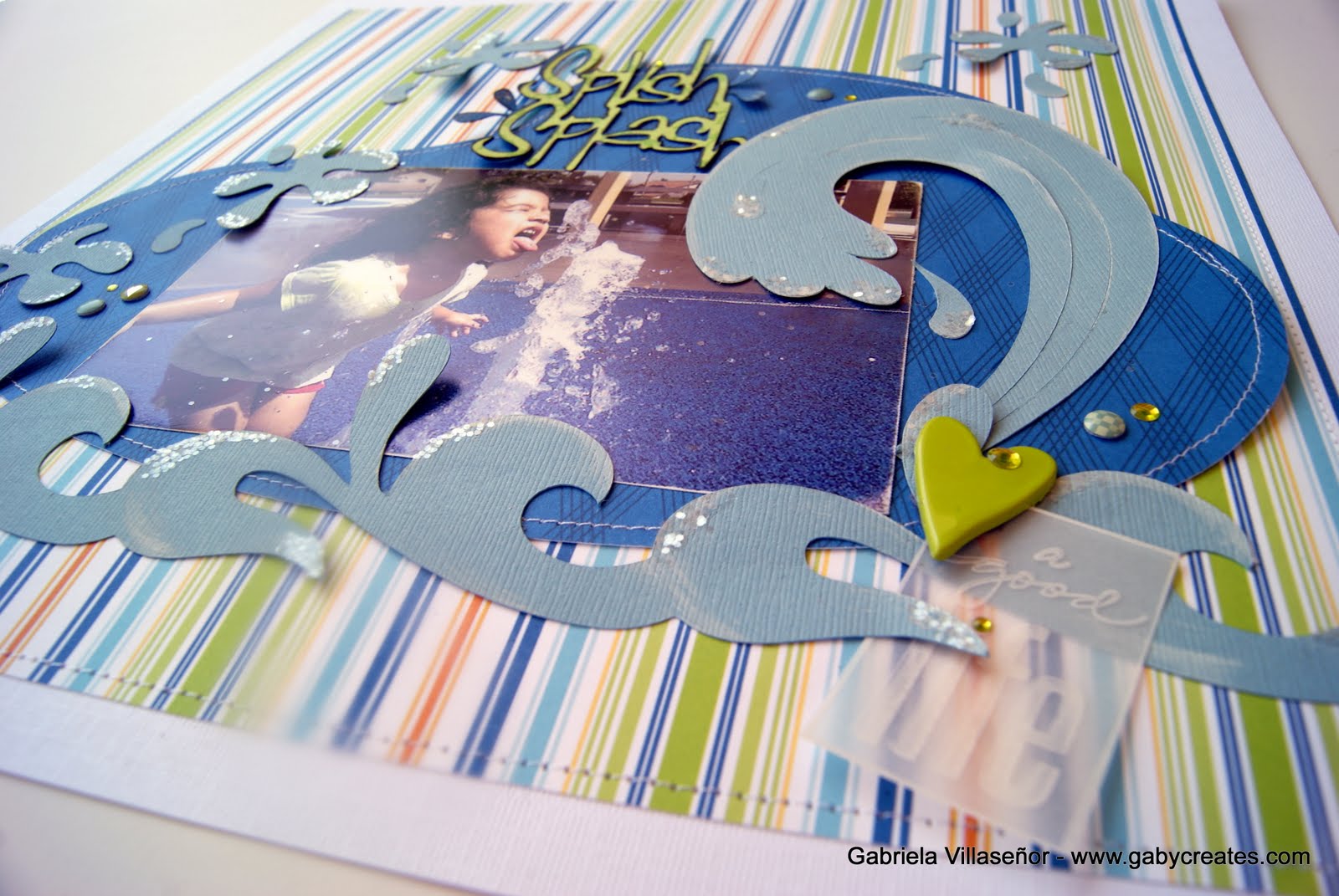 WWW.HappyNScrappin.com: A Splish Splash Layout with Queen & Company ...