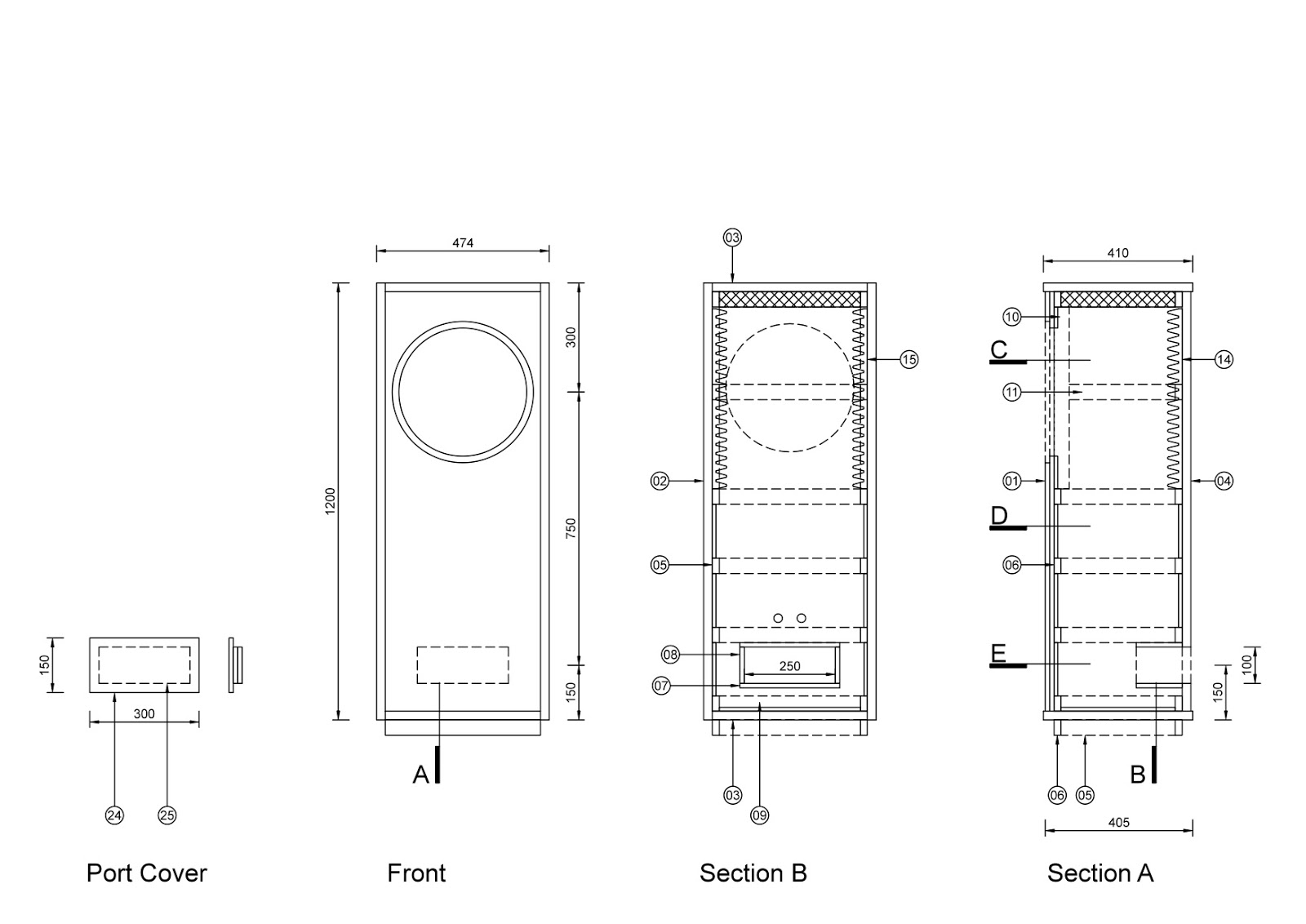 DIY Audio Blog: Beyma Coax 15XA38Nd Option - Ported Box Plan