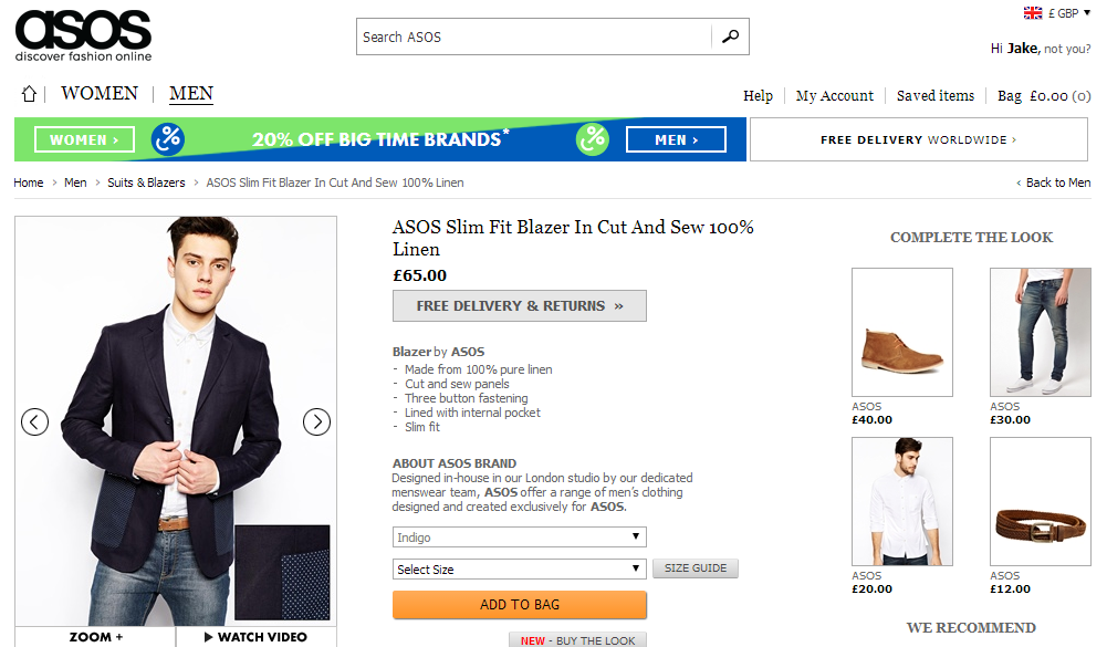 Digital Marketing: Analysis of the Asos Website Using the OCHN Framework