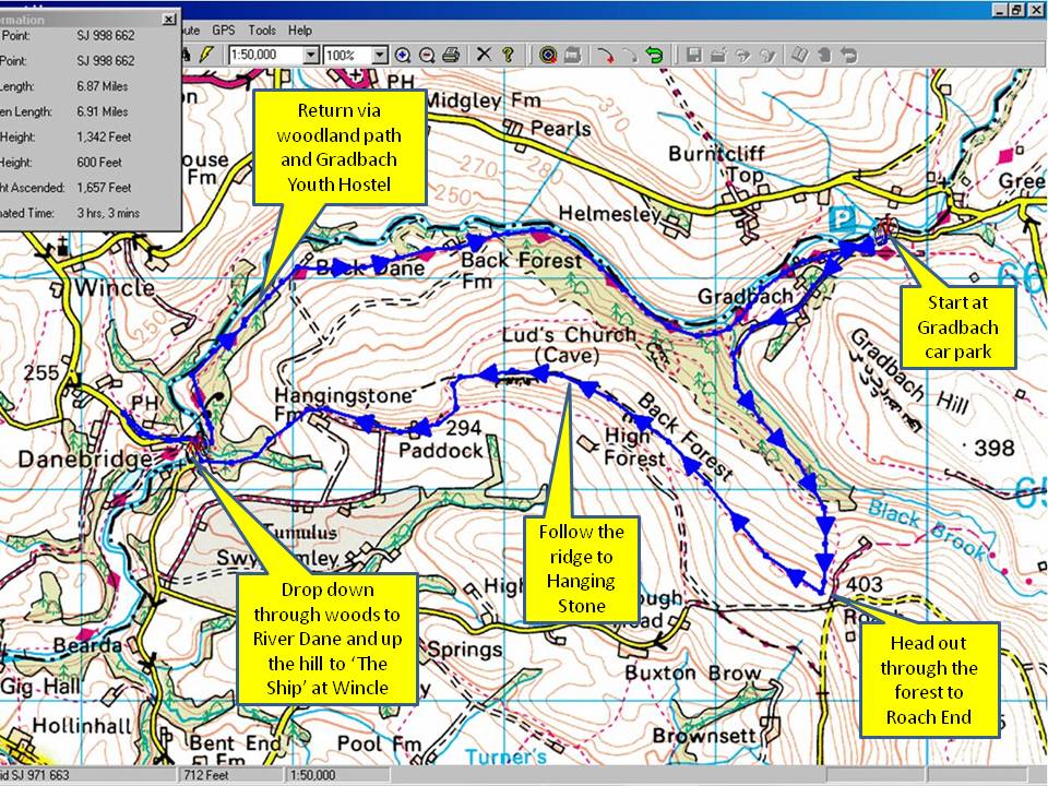 Last of the Summer Wine Walking Group: Gradbach, Lud's Church & Danebridge