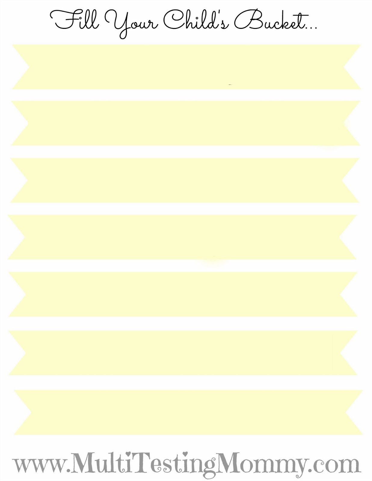 Filling Your Child's Emotional Bucket - Multi-Testing Mommy