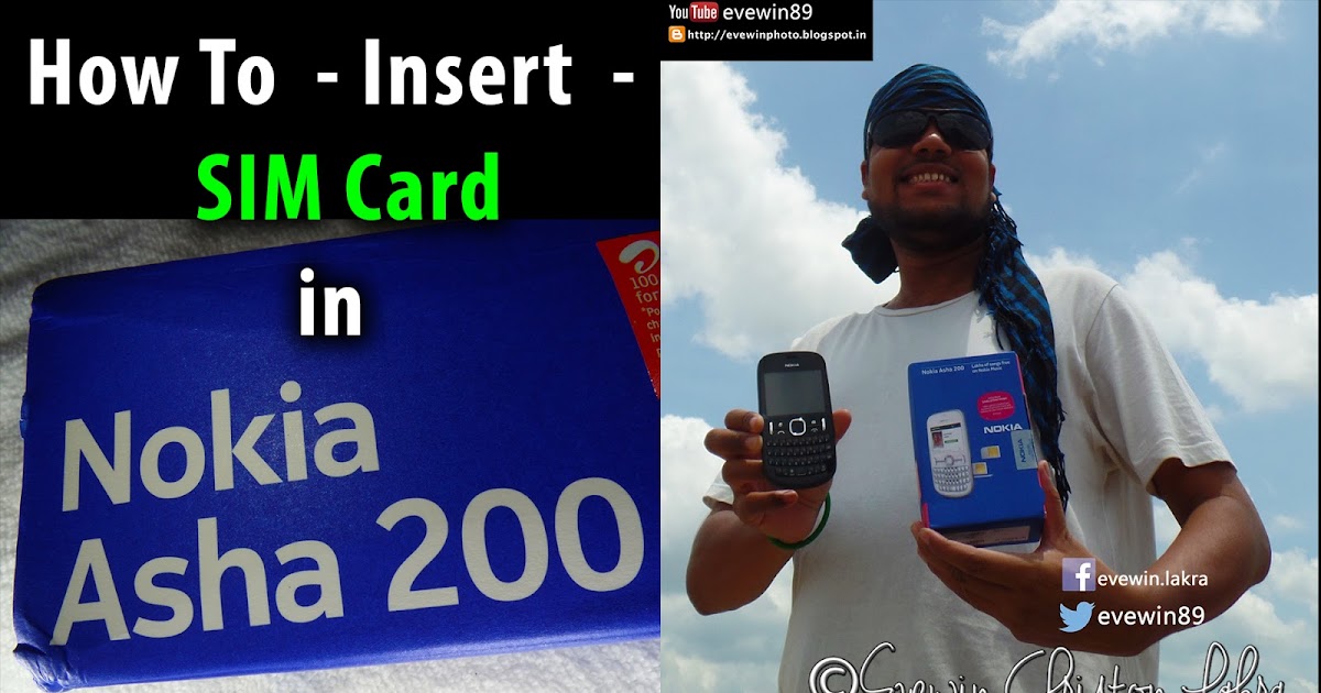 Evewin Photo: How To - Insert - SIM Card - in - Nokia - Asha - 200 ...