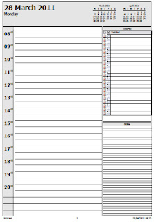 Philofaxy: Creating Your Own Diary Using MS Outlook - Revisited