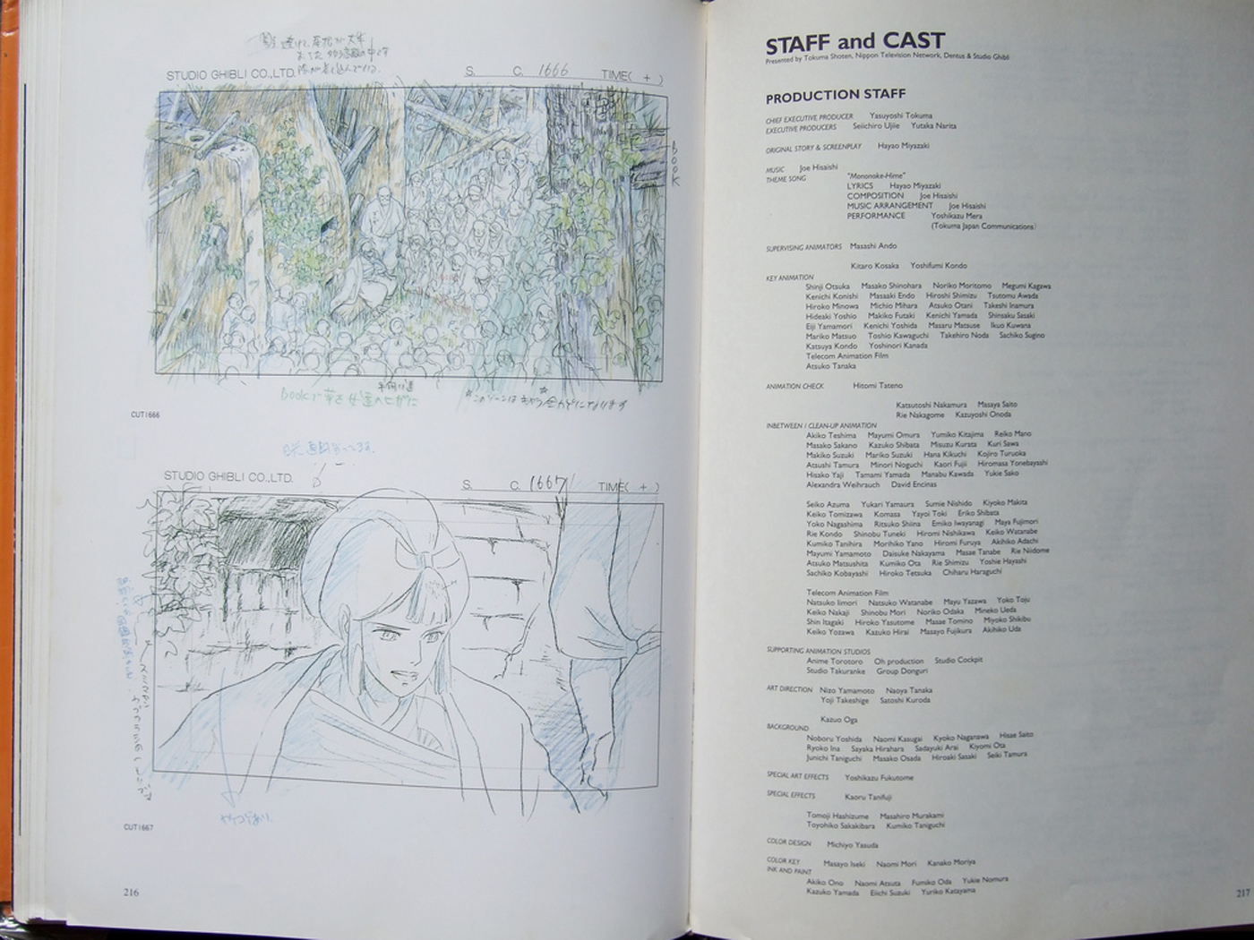 Living Lines Library: もののけ姫 / Princess Mononoke (1997) - Layout Design