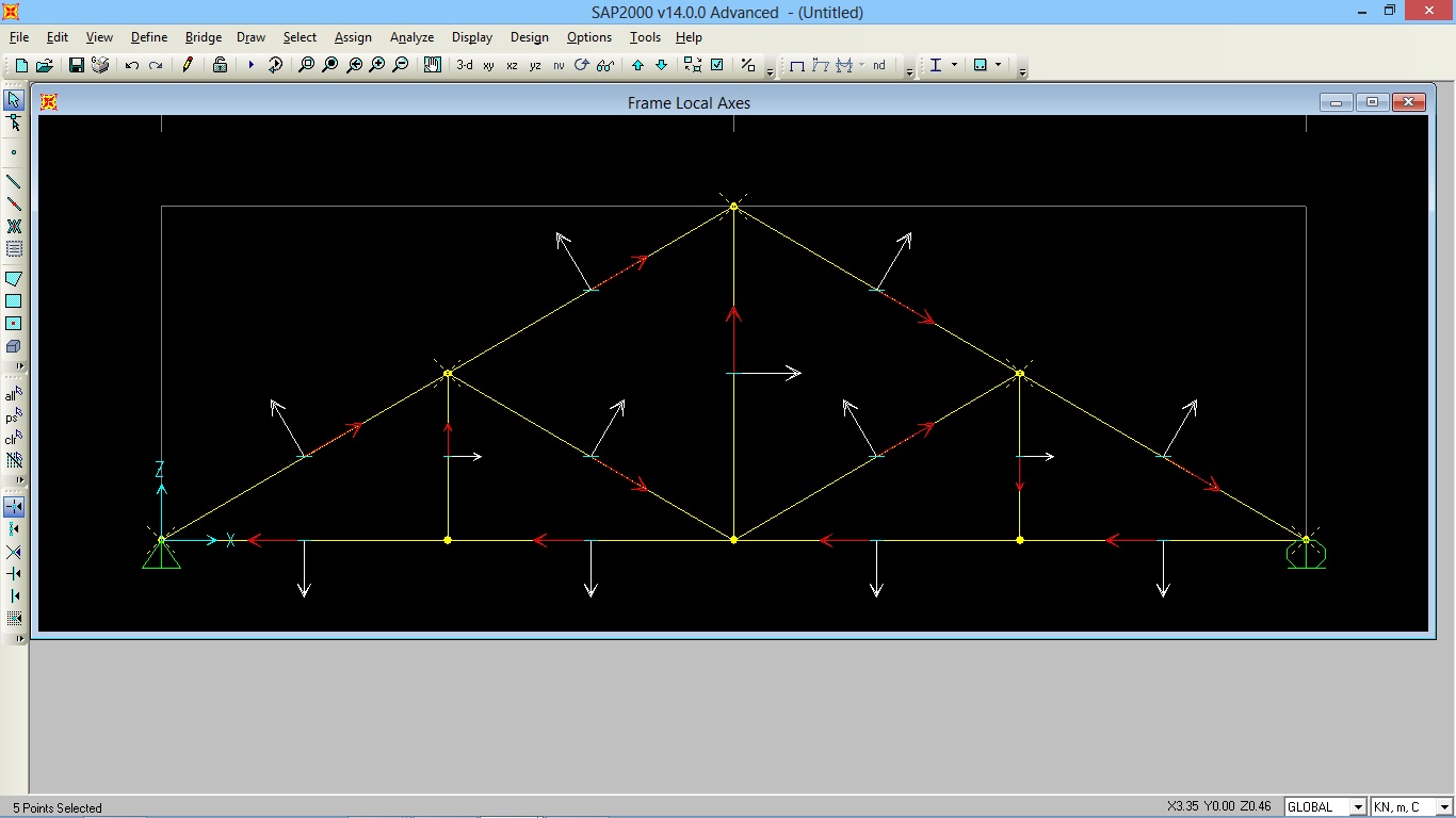 STRUKTUR KUDA-KUDA BAJA SAP 2000 ~ SipilDotCom