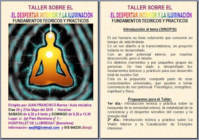 Aula Iniciatica: TALLER SOBRE EL DESPERTAR INTERIOR y LA ILUMINACIÓN ...