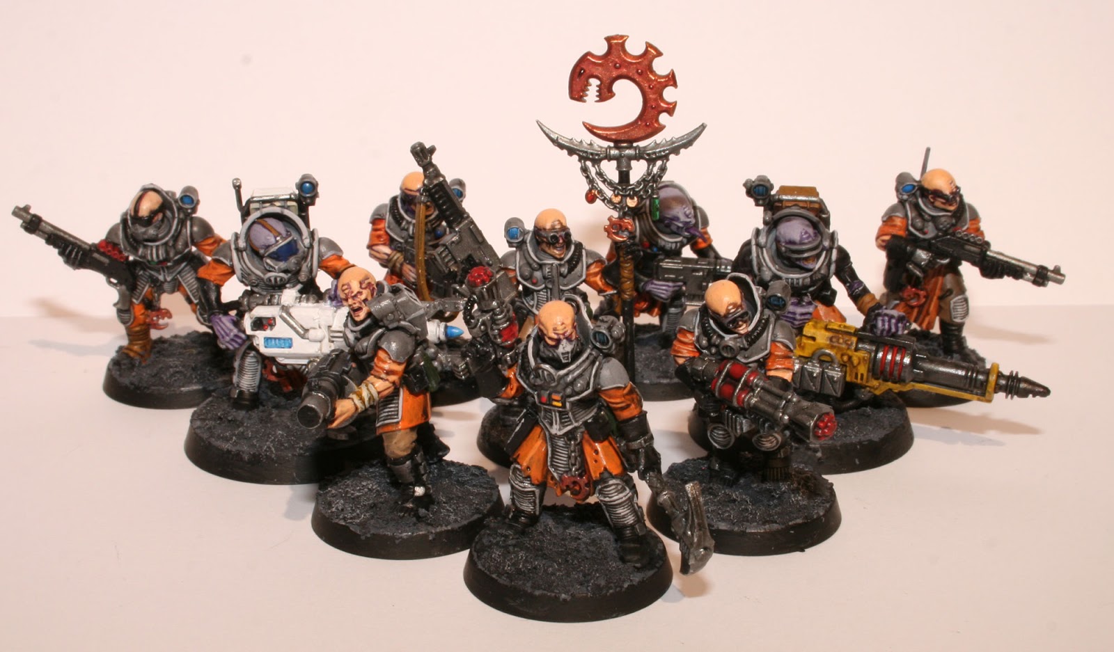Turno's Wargaming blog: Painting: Genestealer cult: Neophytes Hybrids