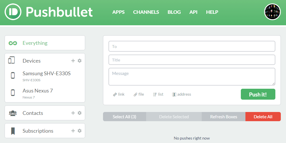 Galaxy S 覚書~へなちょこおたくメモ~ Pushbullet Apiでoutlookへの新規メール受信をandroidにpush通知する