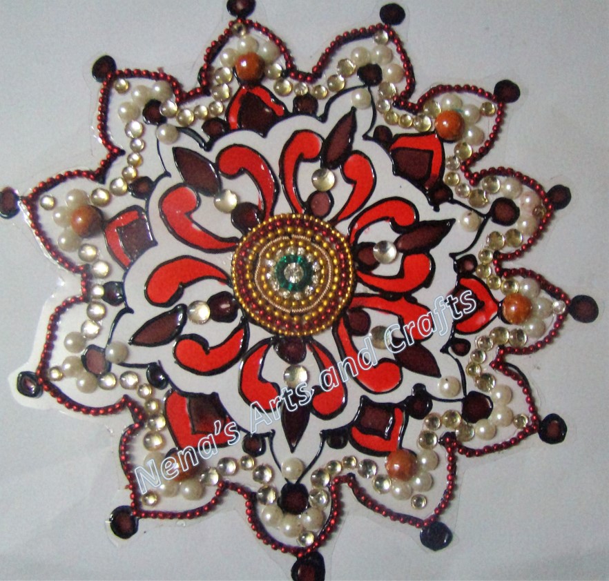 Nena's Arts and Crafts: OHP Sheet Rangoli