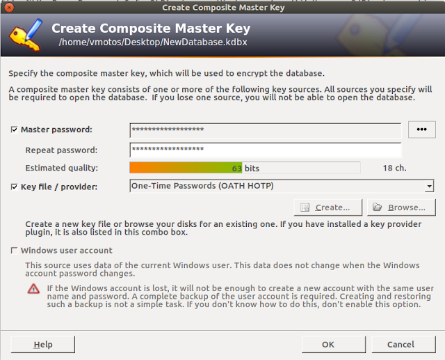 KeePass con segundo factor de autenticación OTP