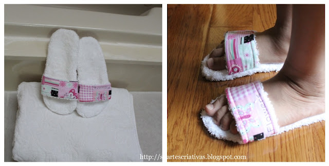 So Artes Criativas: Spa Sandals tutorial