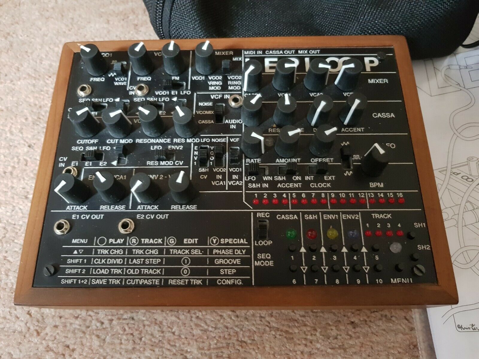 MATRIXSYNTH: Leploop v2 Analogue Synth Groove Box Designed by Peppo Lasagna & Tony Light