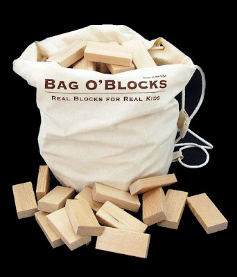 Just Kids Wallpaper Blog: Bag O' Blocks - real blocks for real kids