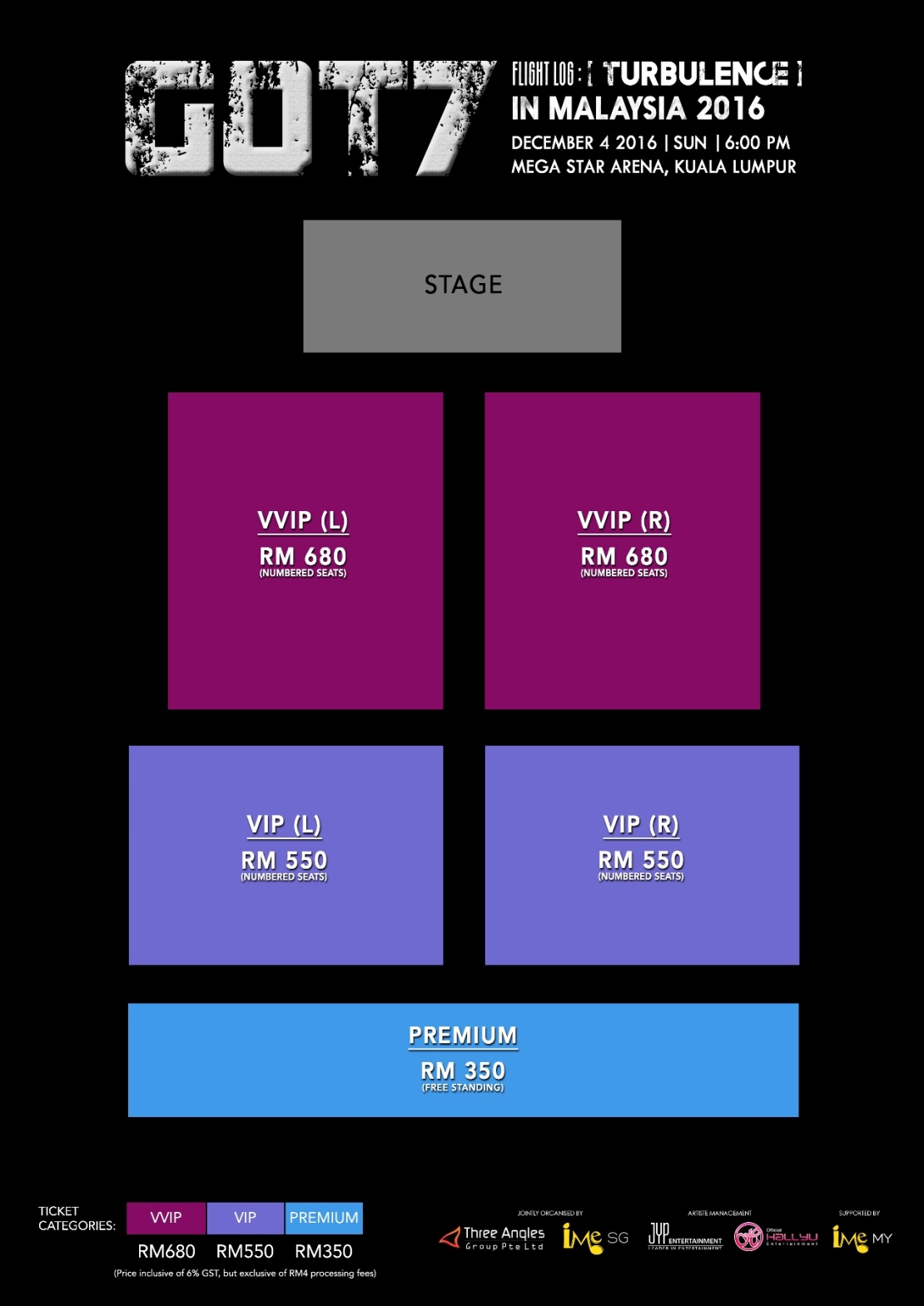 TICKET LAUNCH 6 NOV: GOT7 “FLIGHT LOG: TURBULENCE” IN MALAYSIA 2016