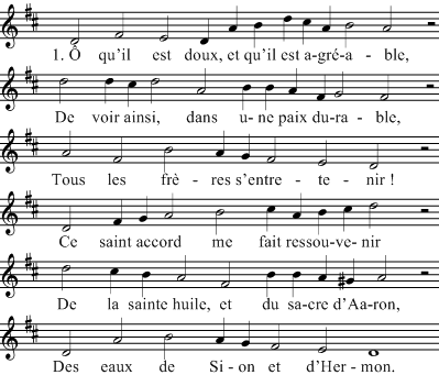 Psautier de Genève: PSAUME 133 : Ô qu’il est doux, et qu’il est ...