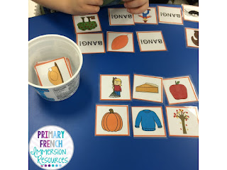 Fall sentence starters - Primary French Immersion Resources