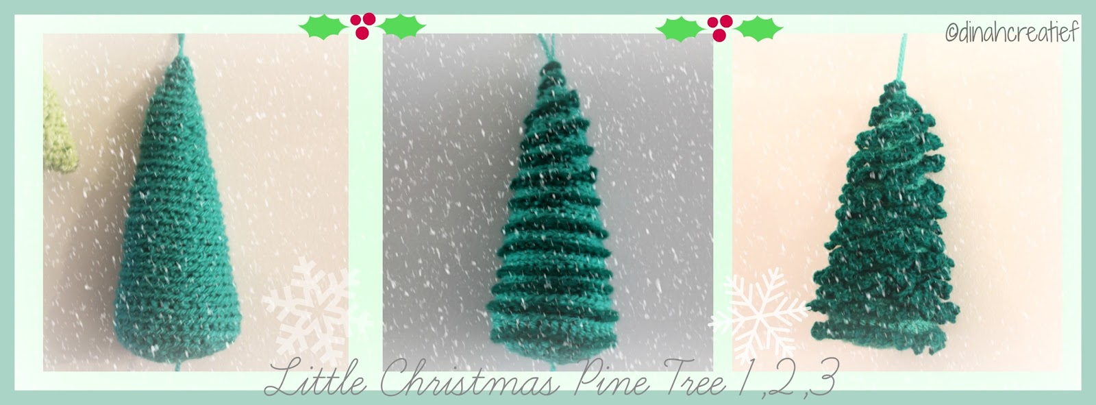 Dinah Creatief: Little Christmas Pine tree Pattern.