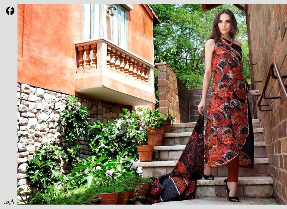 Firdous Lawn Collection 2014 | Firdous Printed Lawn Collection 2014 ...