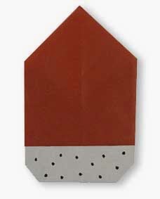 An Acorn - Easy Origami instructions For Kids