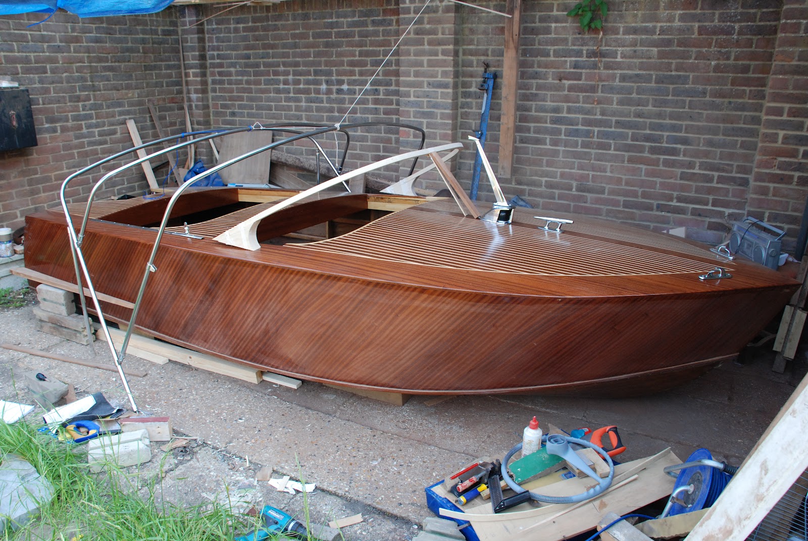 my wooden speed boat build: Canopy Frame