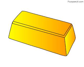 FourPencil: How to draw a Gold for kids - step by step
