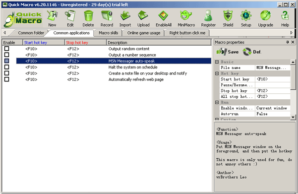 Quick Macro 6.6 Full Patch ~ Free Download Software Full Version