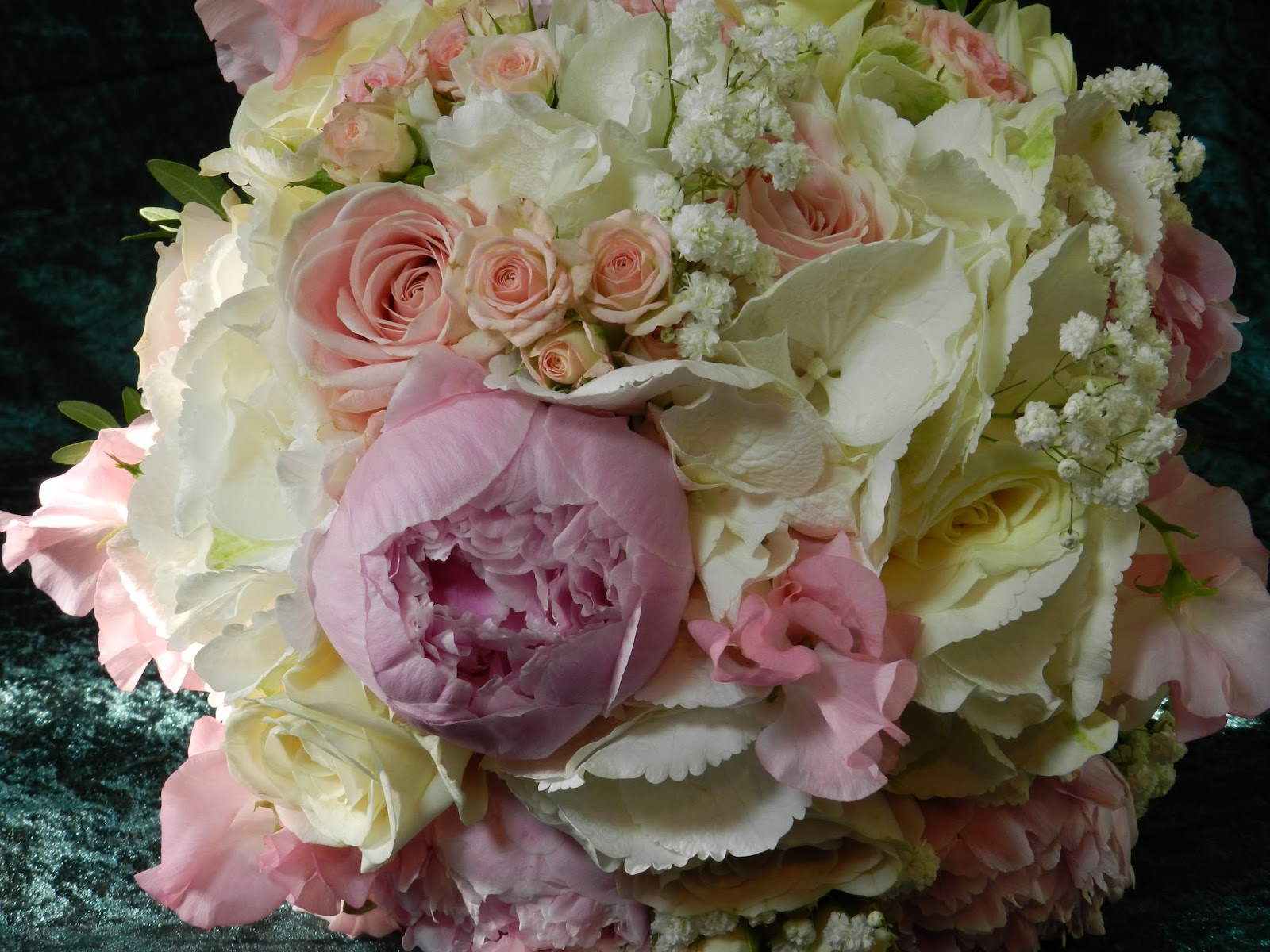 Sandra's Flower Studio.: Beautiful Peony and rose wedding flowers