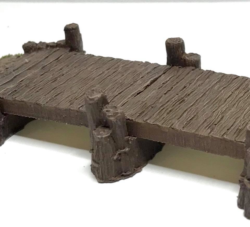 10mm Wargaming: Sectional Timber Bridge from Battlescale Wargame Buildings
