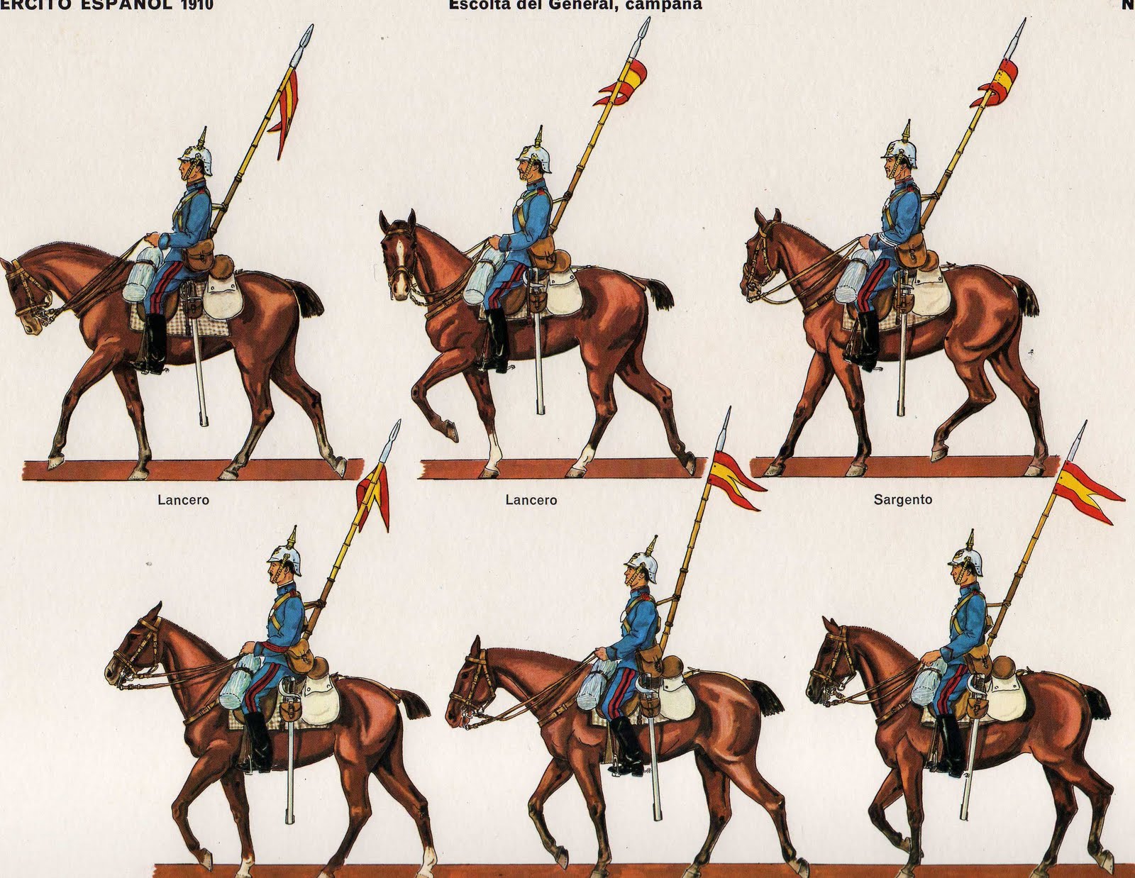 dir y dor: Casanellas.Lanceros 45 mm. Spanish toy soldiers.